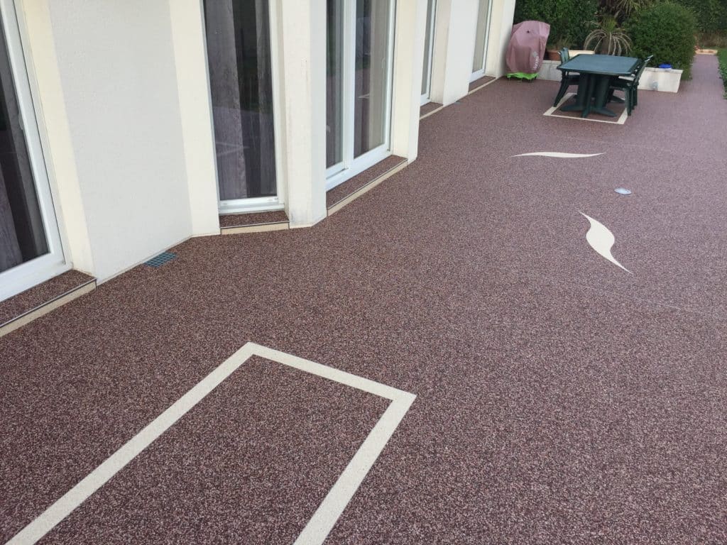 Terrasse en résine de marbre - Tendance Facades