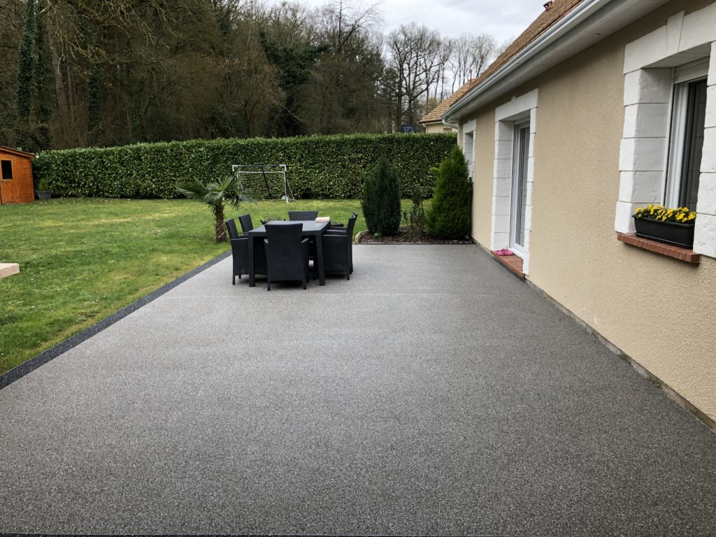 Terrasse en résine de marbre - Tendance Facades