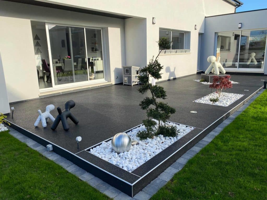 Terrasses en résine de Marbre - Tendance Facades